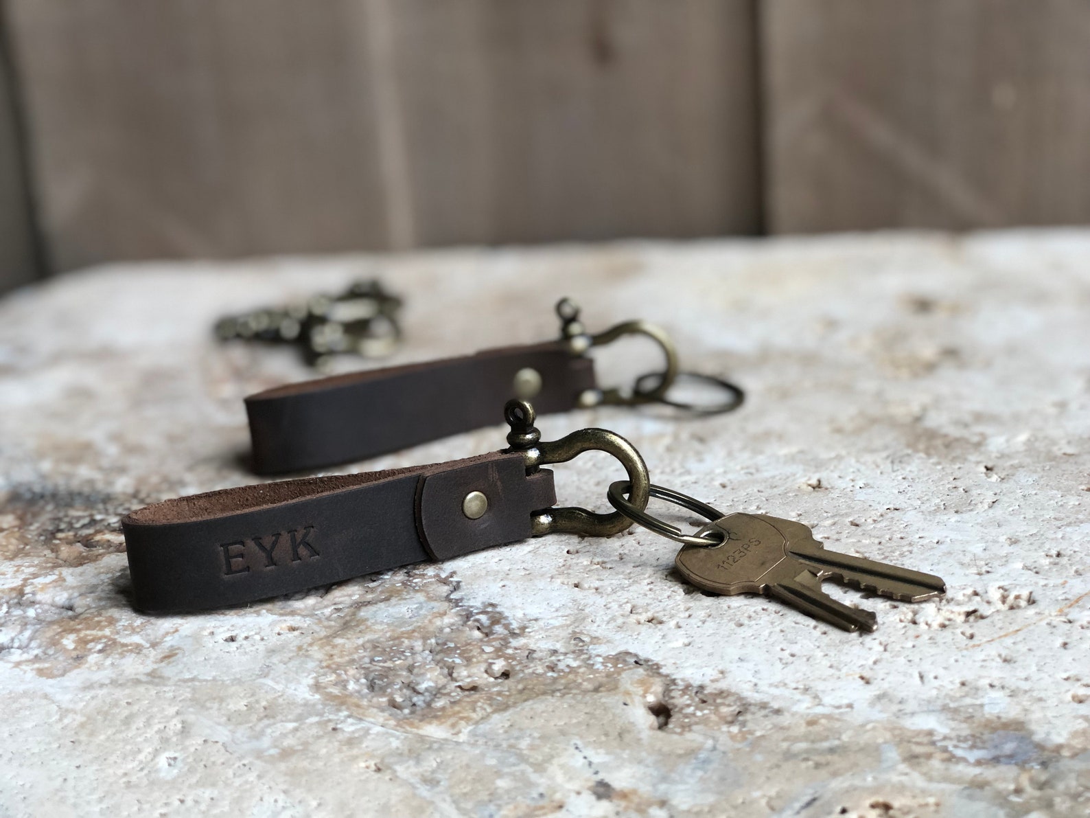 Personalized Leather Keychain. Custom Leather Keychain. - Etsy