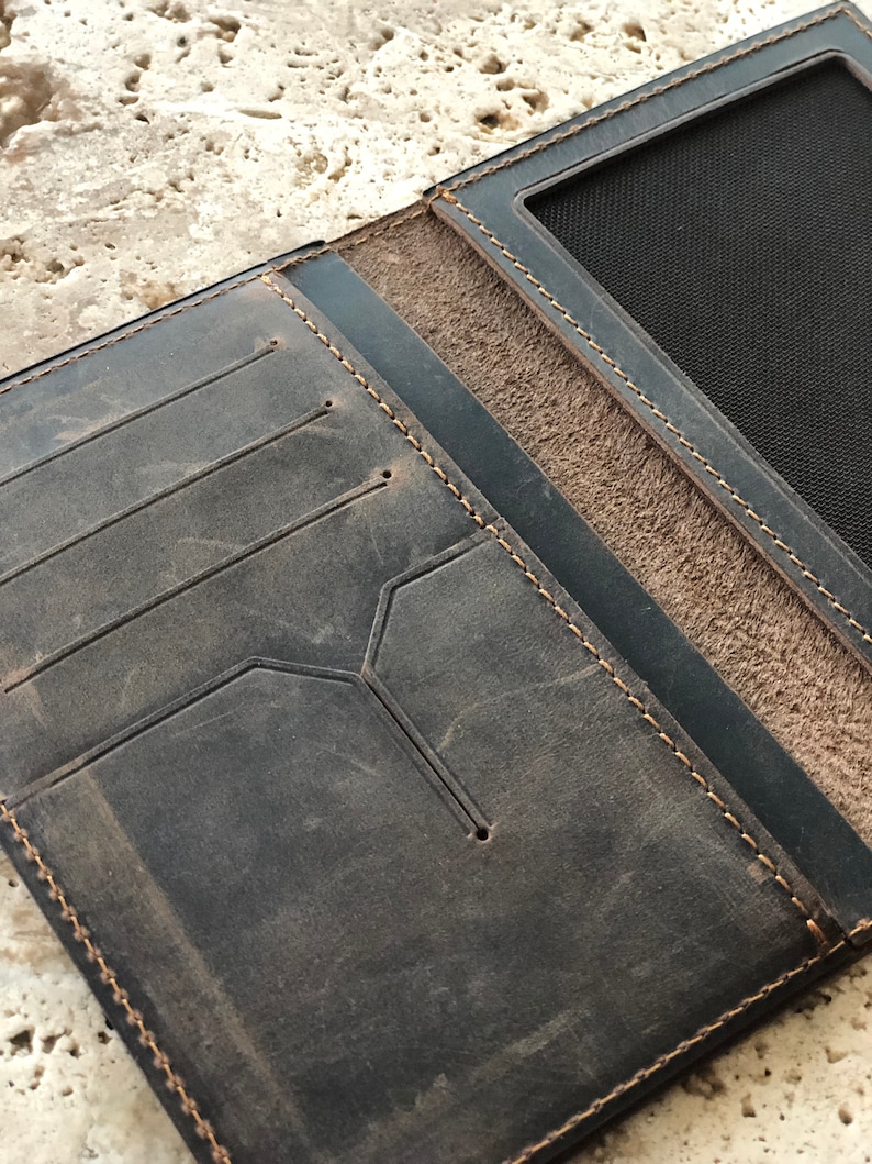 Passport Holder. Slim Personalized Passport Wallet. Leather Passport ...