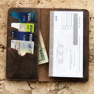 Slim Checkbook Cover. Personalized Checkbook Wallet. Checkbook Holder ...