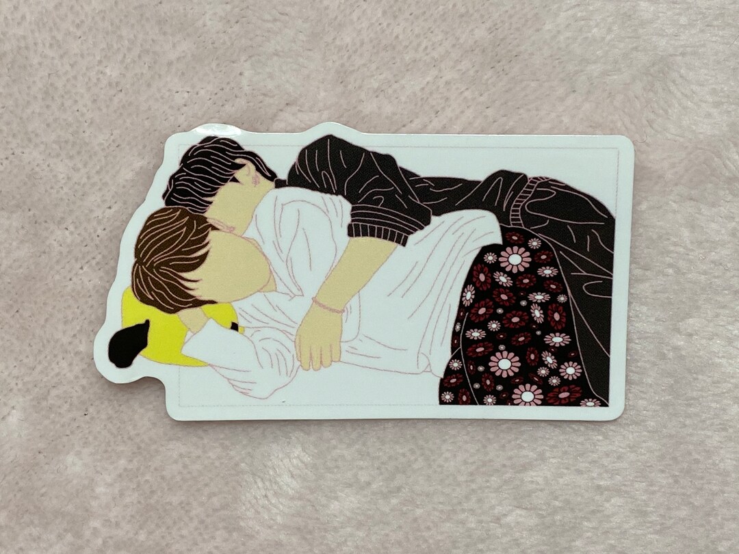 VINYL STICKER: Jikook Run BTS Cuddling Waterproof Sticker Decal - Etsy