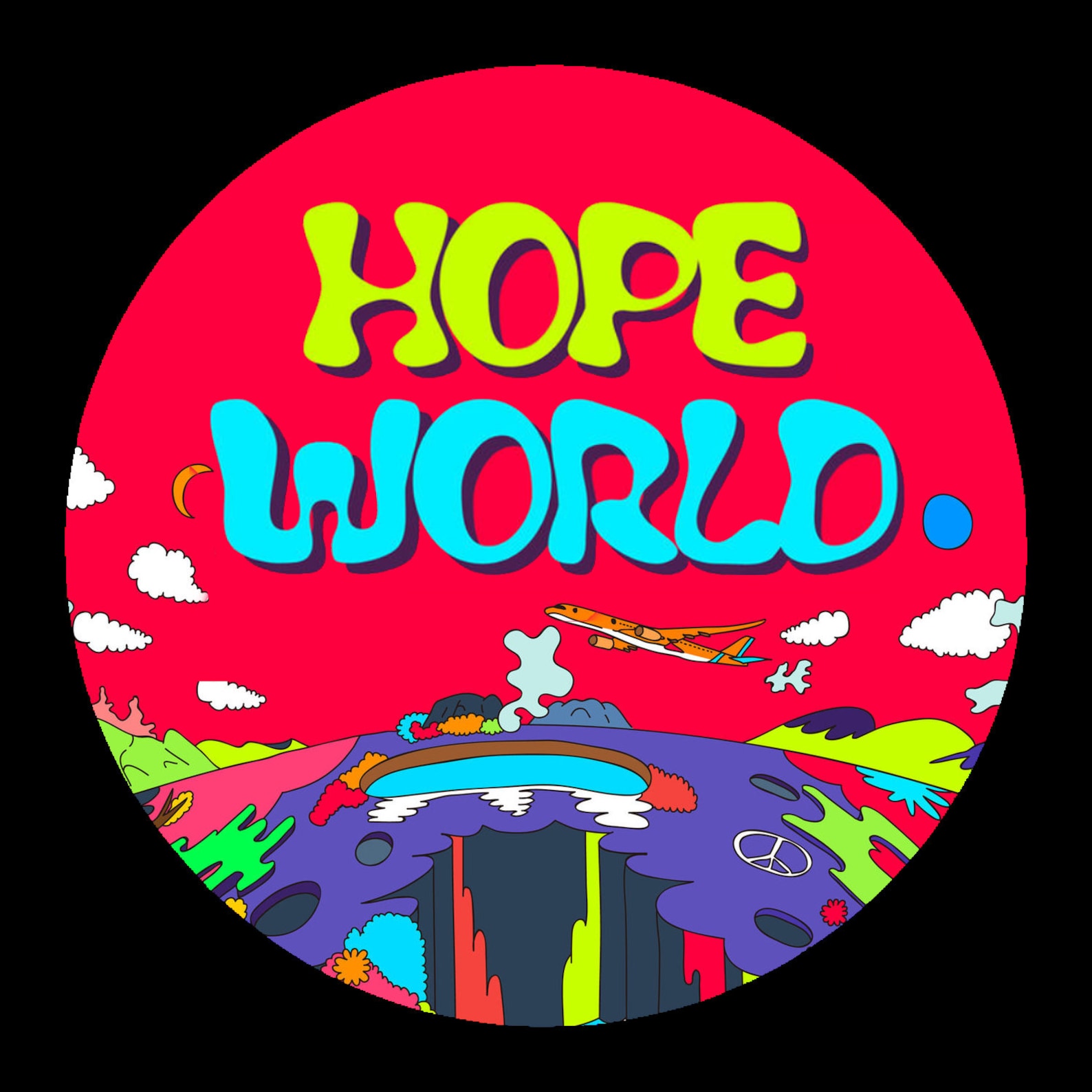 VINYL STICKER: Hope World JHOPE Mixtape Logo - Etsy