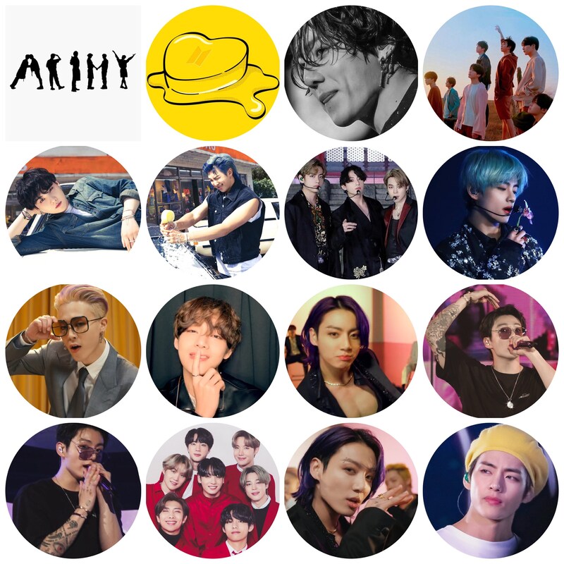 Bts Buttons - Etsy
