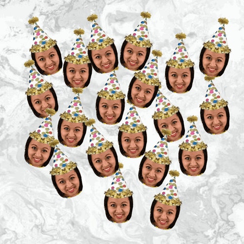 Face Confetti Face Party Decor Personalized Confetti - Etsy
