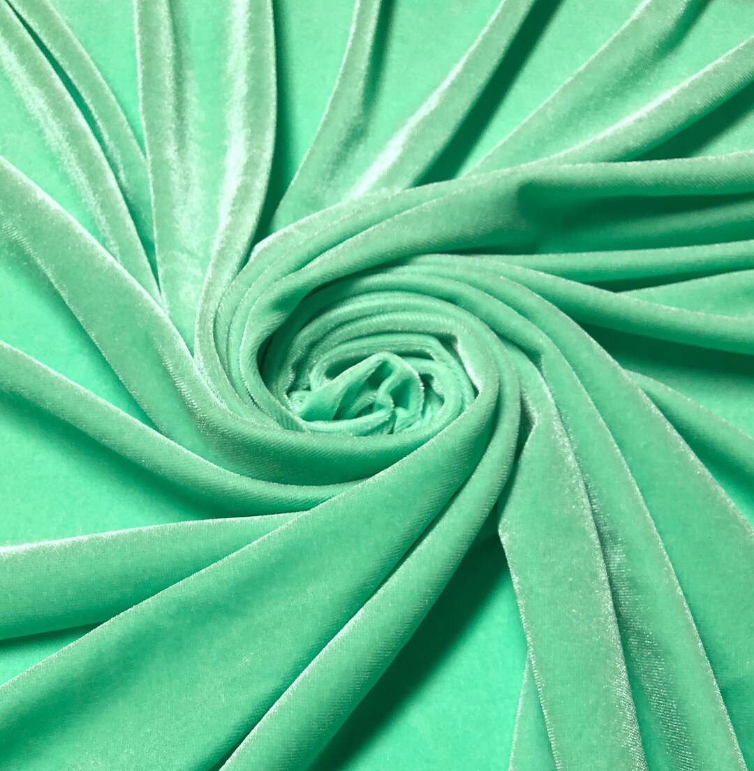 MINT VELVET | Stretch Velvet | Polyester Stretch Velvet | Fabric by the ...