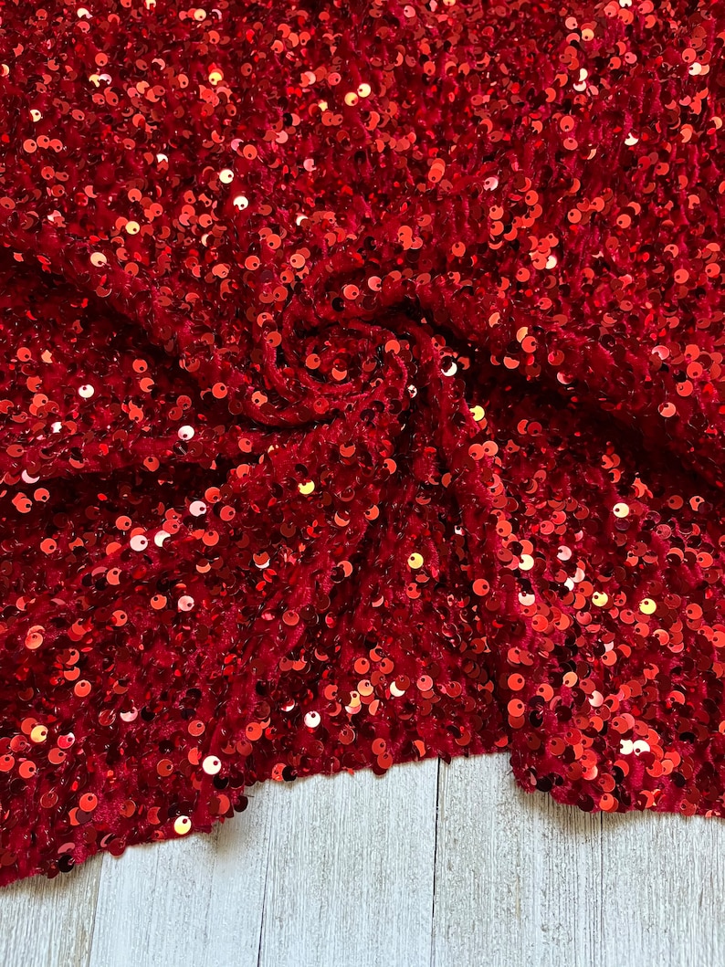 Velvet Sequin Sequin Velvet Stretch Fabric Sequin - Etsy