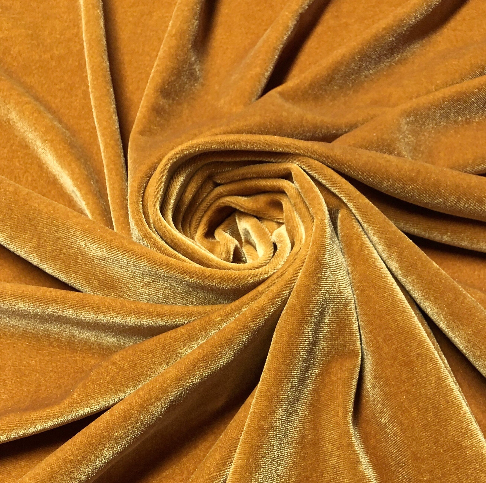 GOLD VELVET Stretch Velvet Polyester Stretch Velvet - Etsy
