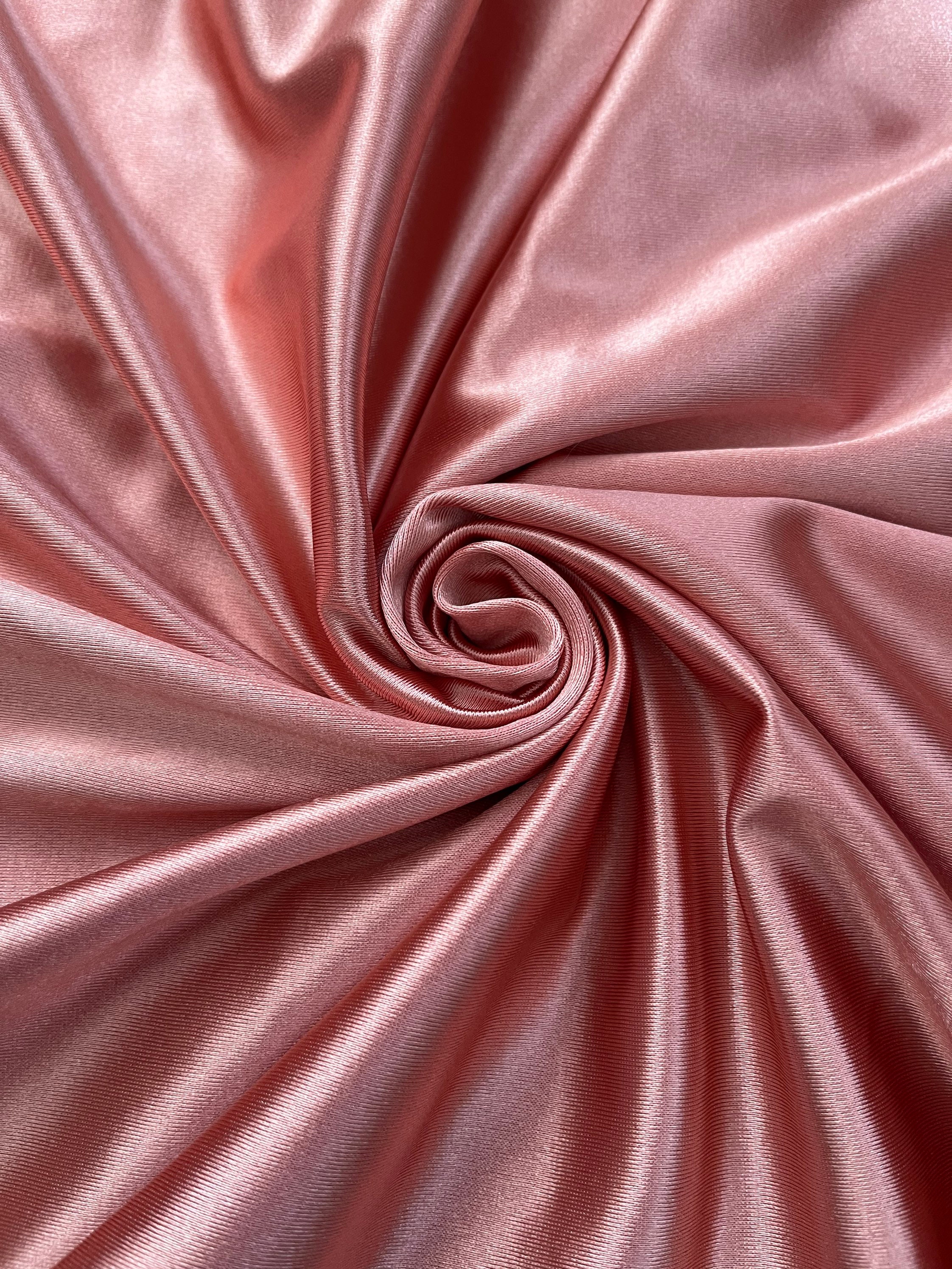 SATIN STRETCH Polyester Spandex Polyspandex Stretch - Etsy