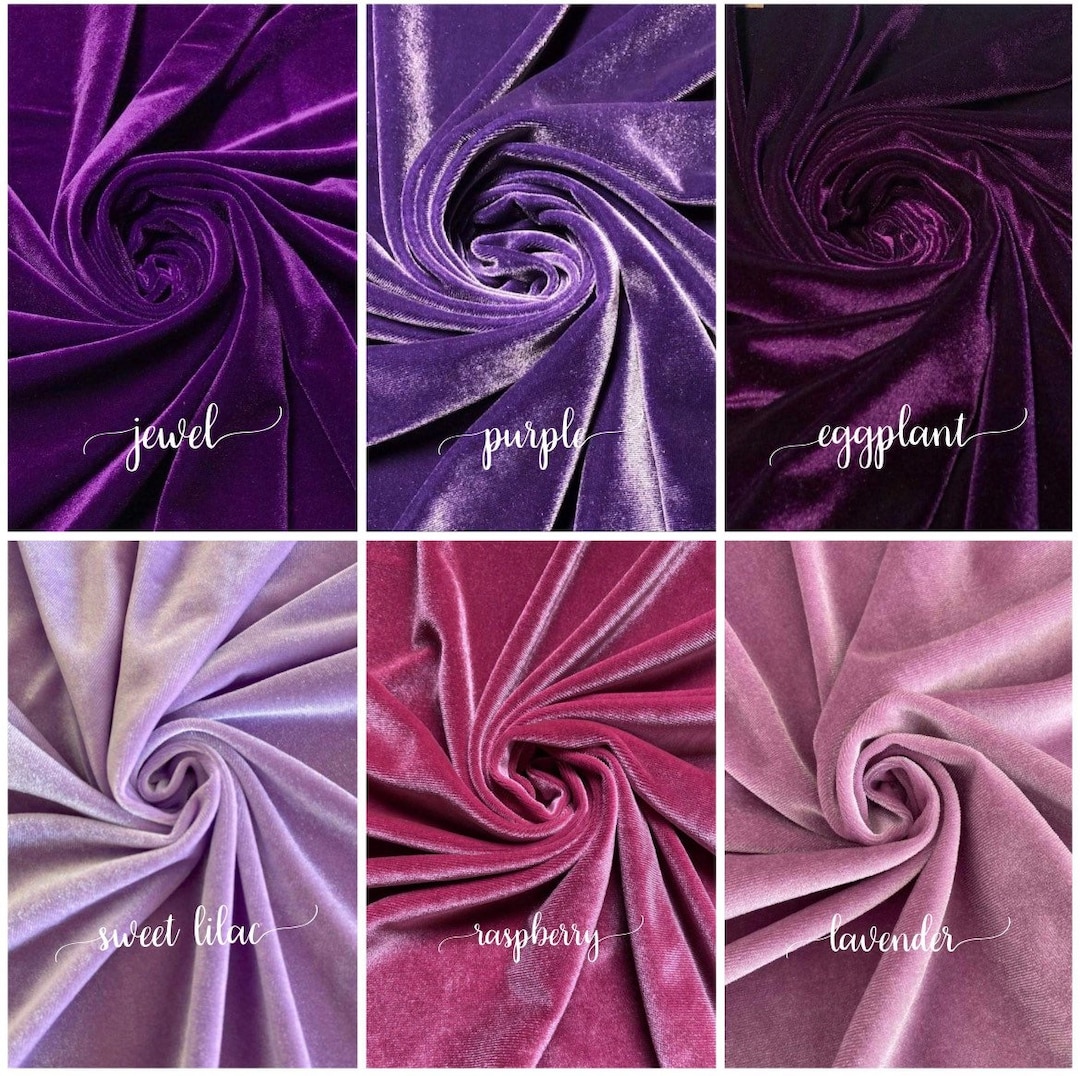 VELVET | Stretch Velvet | Polyester Stretch Velvet | Fabric by the Yard ...