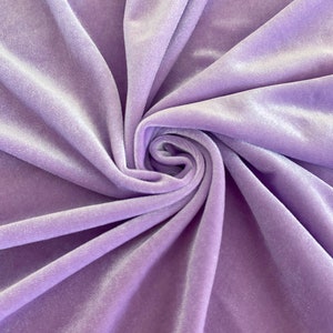 Velvet Sweet Lilac | Stretch Velvet | Polyester Stretch Velvet | Fabric ...