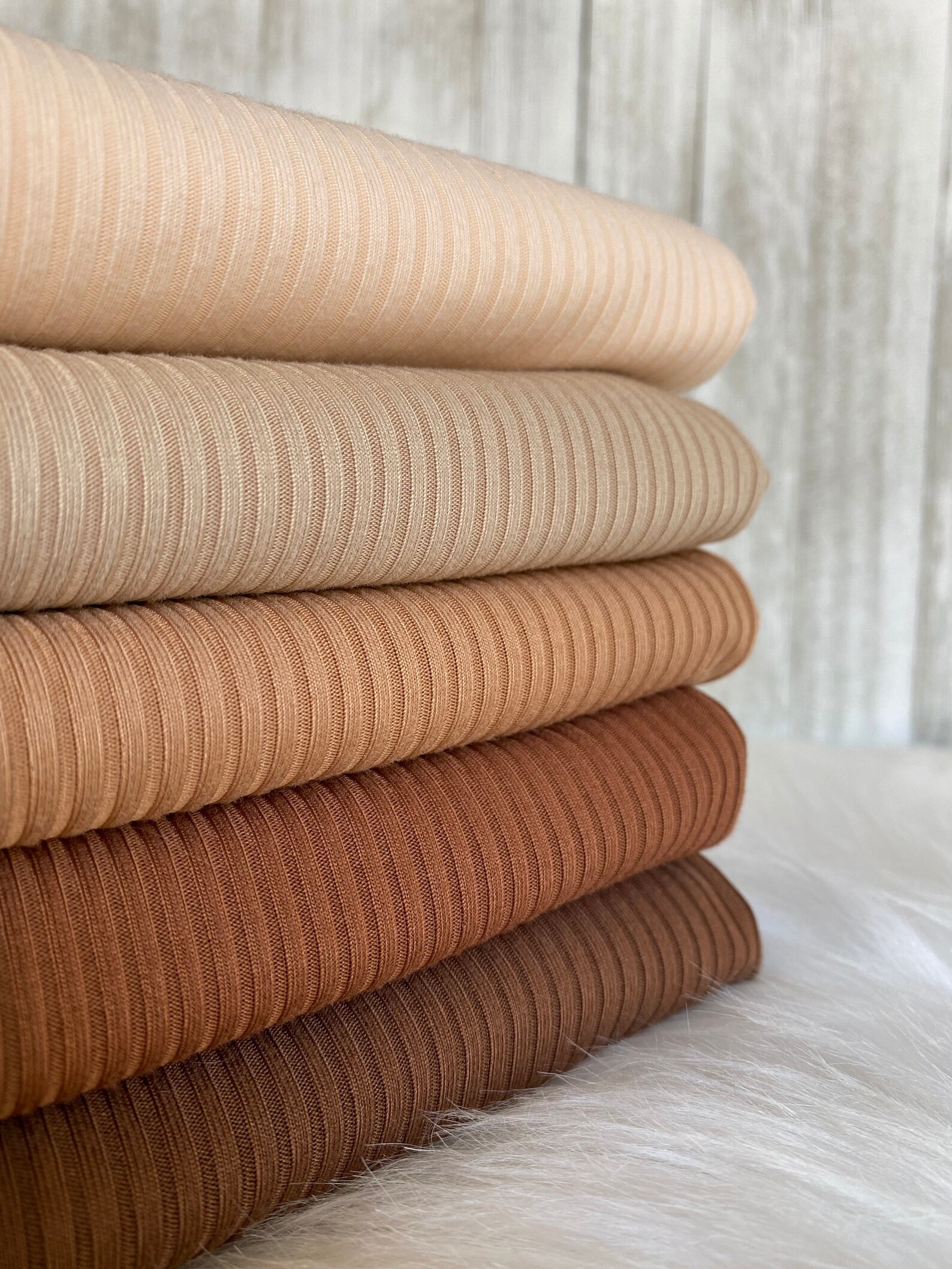 RIB KNIT | 4x2 | Light Weight | Stretchy | Ribbed Knit | Fabric by the ...