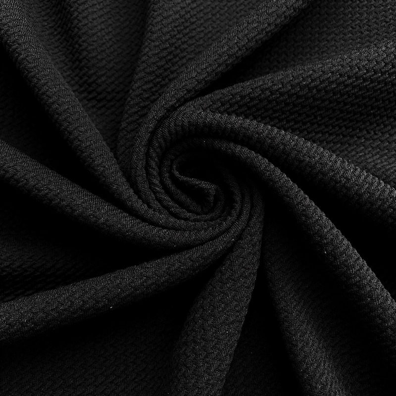 Black Knit Print Fabric - Etsy