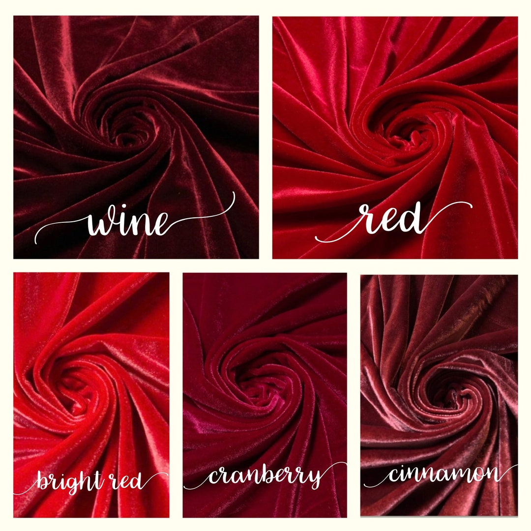 VELVET | Stretch Velvet | Polyester Stretch Velvet | Fabric by the Yard ...