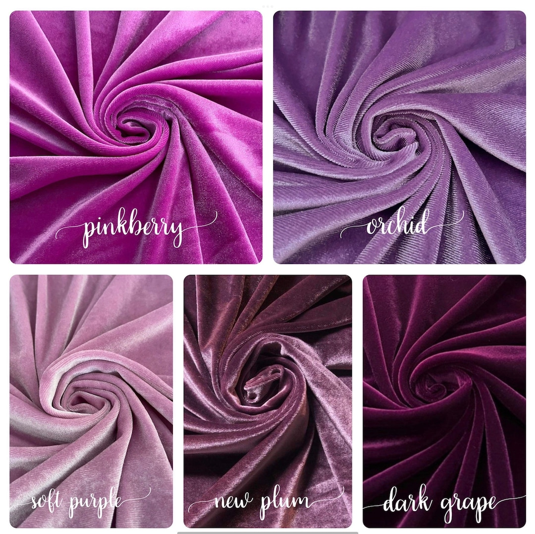 VELVET | Stretch Velvet | Polyester Stretch Velvet | Fabric by the Yard ...