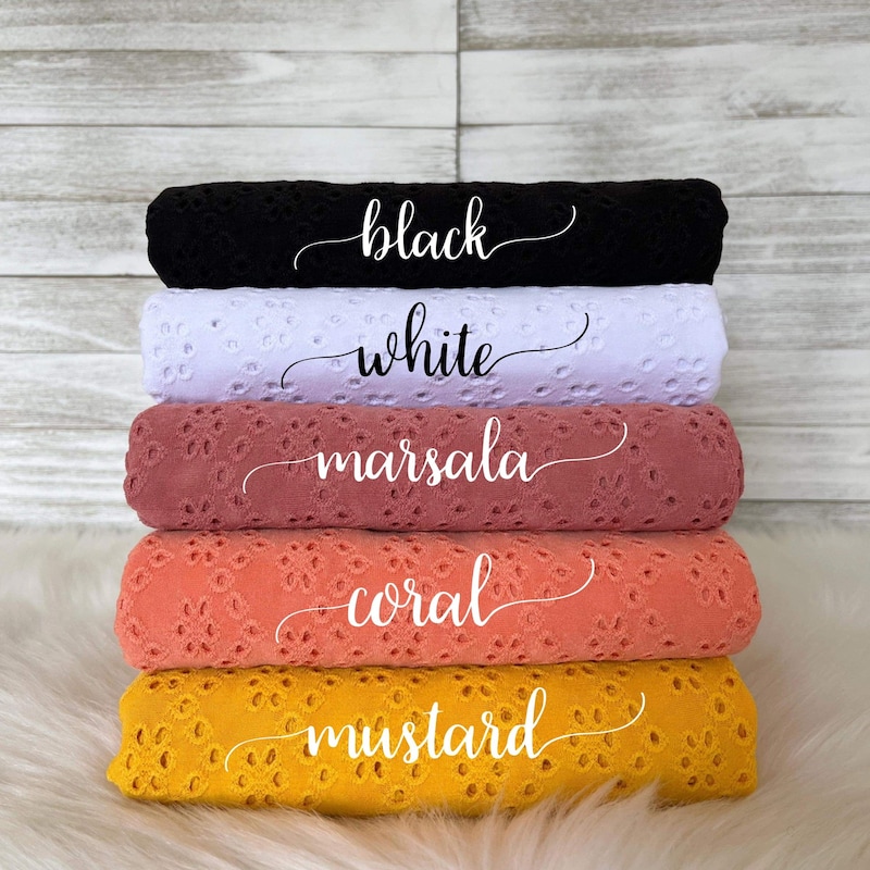 Cotton Eyelet Fabric - Etsy