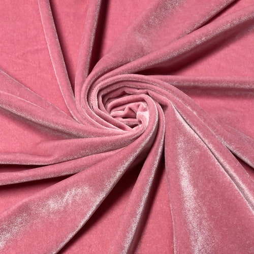 VELVET Stretch Velvet Polyester Stretch Velvet Fabric by | Etsy