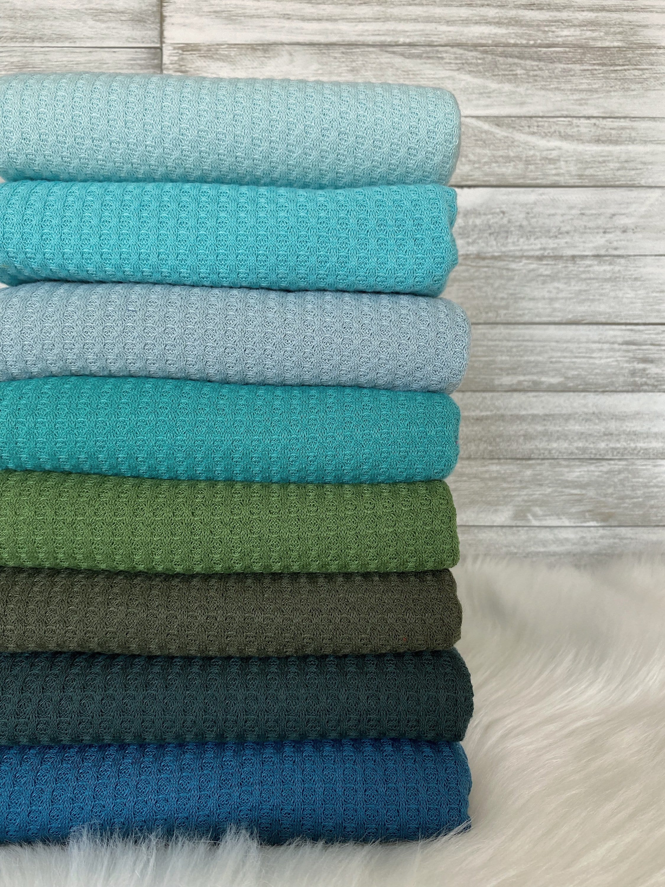 Waffle | Waffle Knit Fabric | Sweater Fabric | Polyester | Knit Fabric ...