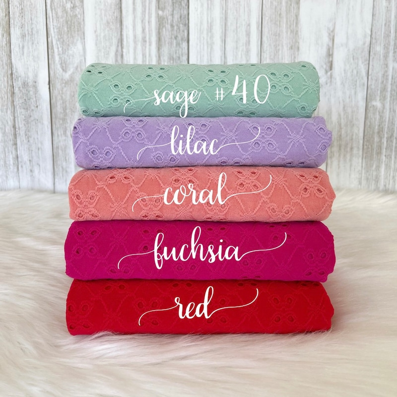 Cotton Eyelet Fabric - Etsy