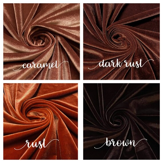 VELVET Stretch Velvet Polyester Stretch Velvet Fabric by - Etsy