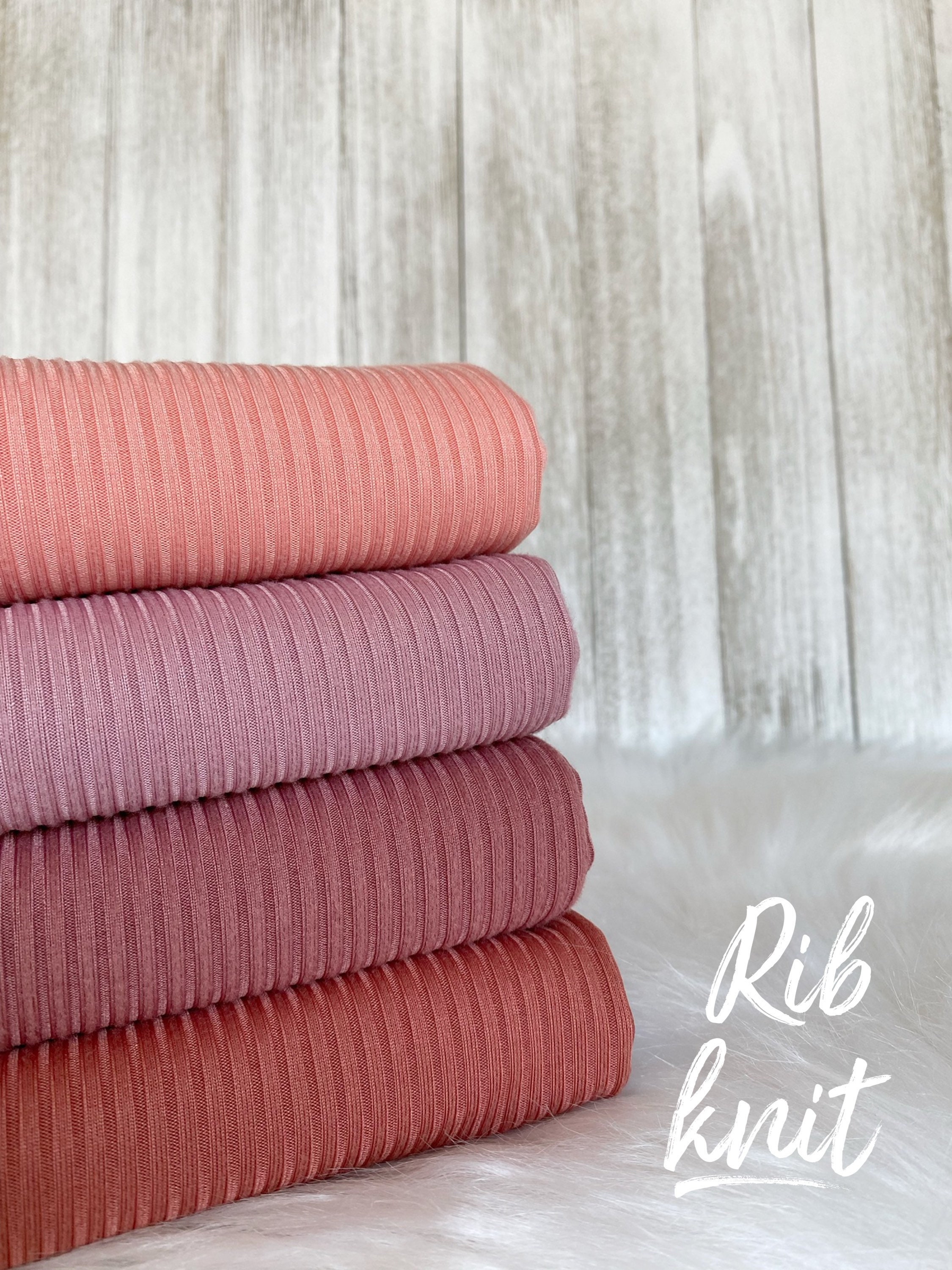 RIB KNIT 4x2 Light Weight Stretchy Ribbed Knit - Etsy