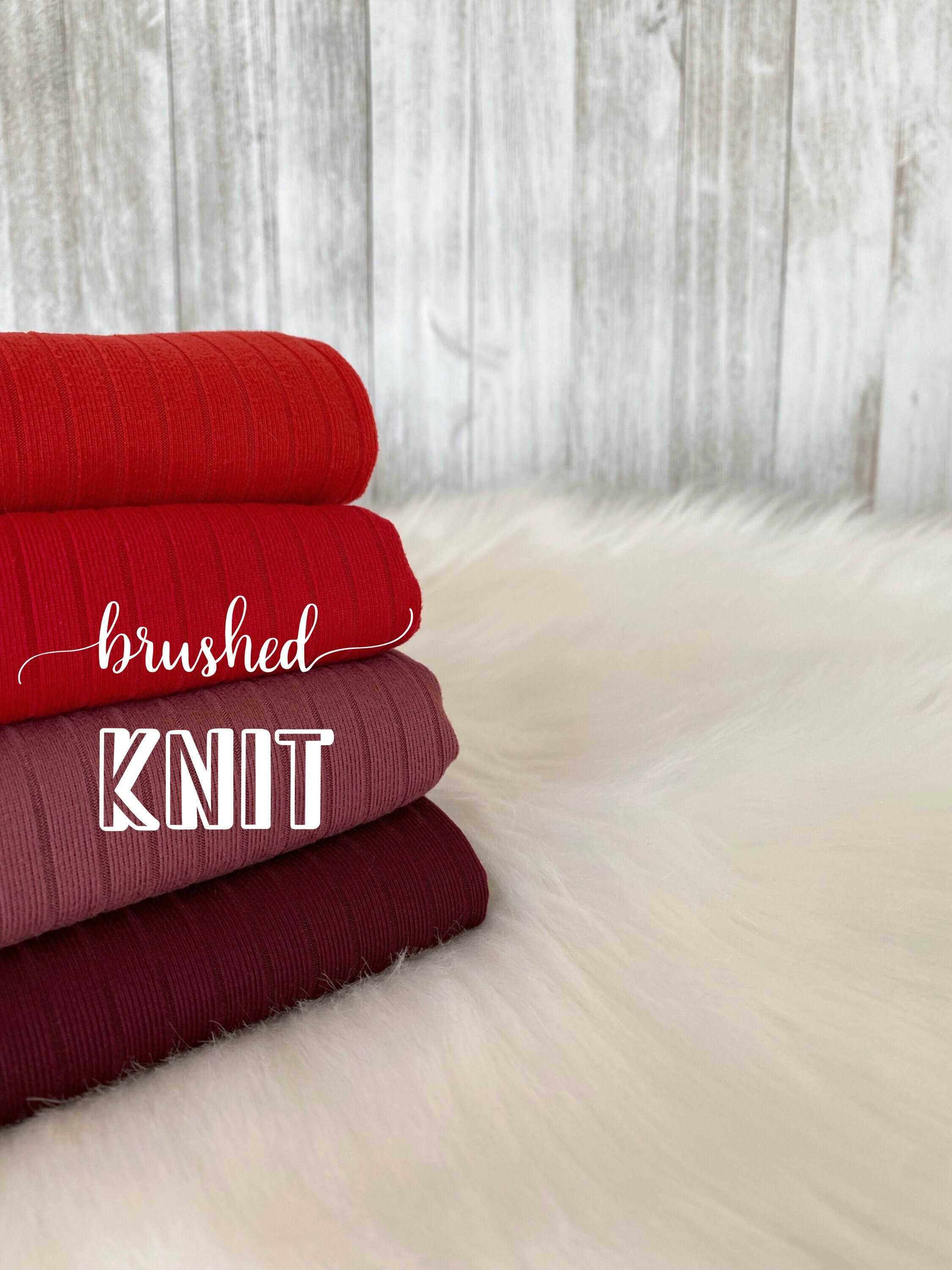 Rib Knit 8x2 BRUSHED KNIT Rib Knit Soft Fabric Fabric by - Etsy