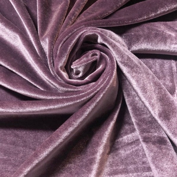 Plum Velvet Fabric - Etsy
