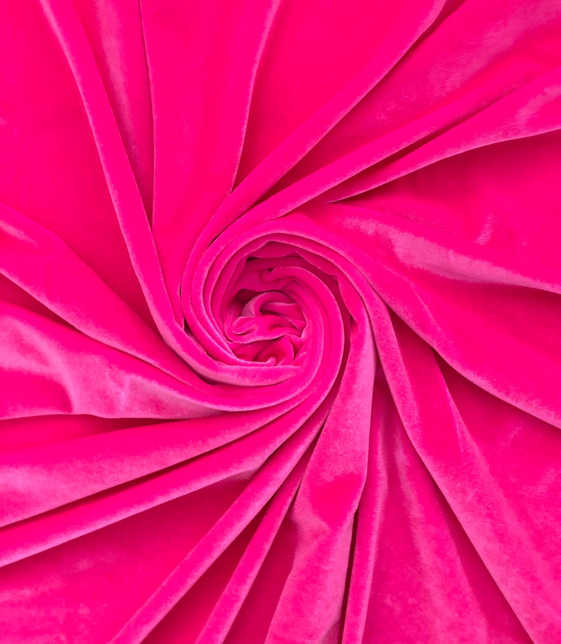 HOT PINK VELVET Stretch Velvet Polyester Stretch Velvet - Etsy