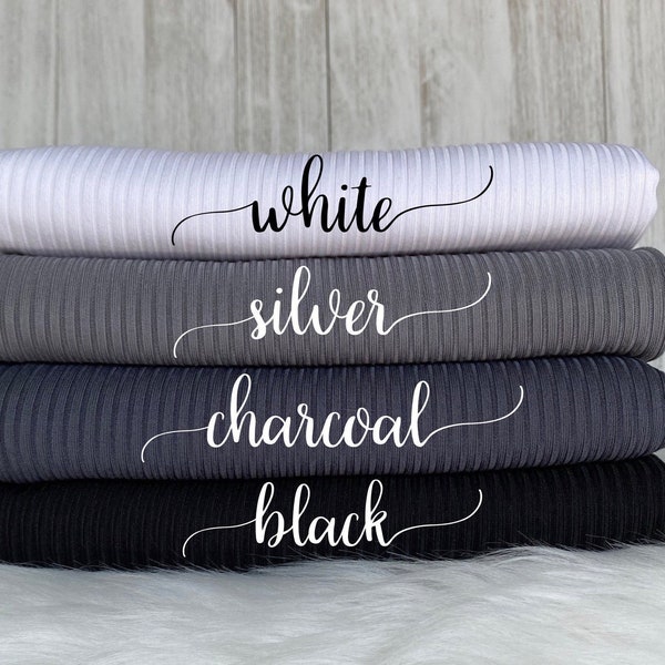 Ribbed Knit Fabric - Etsy