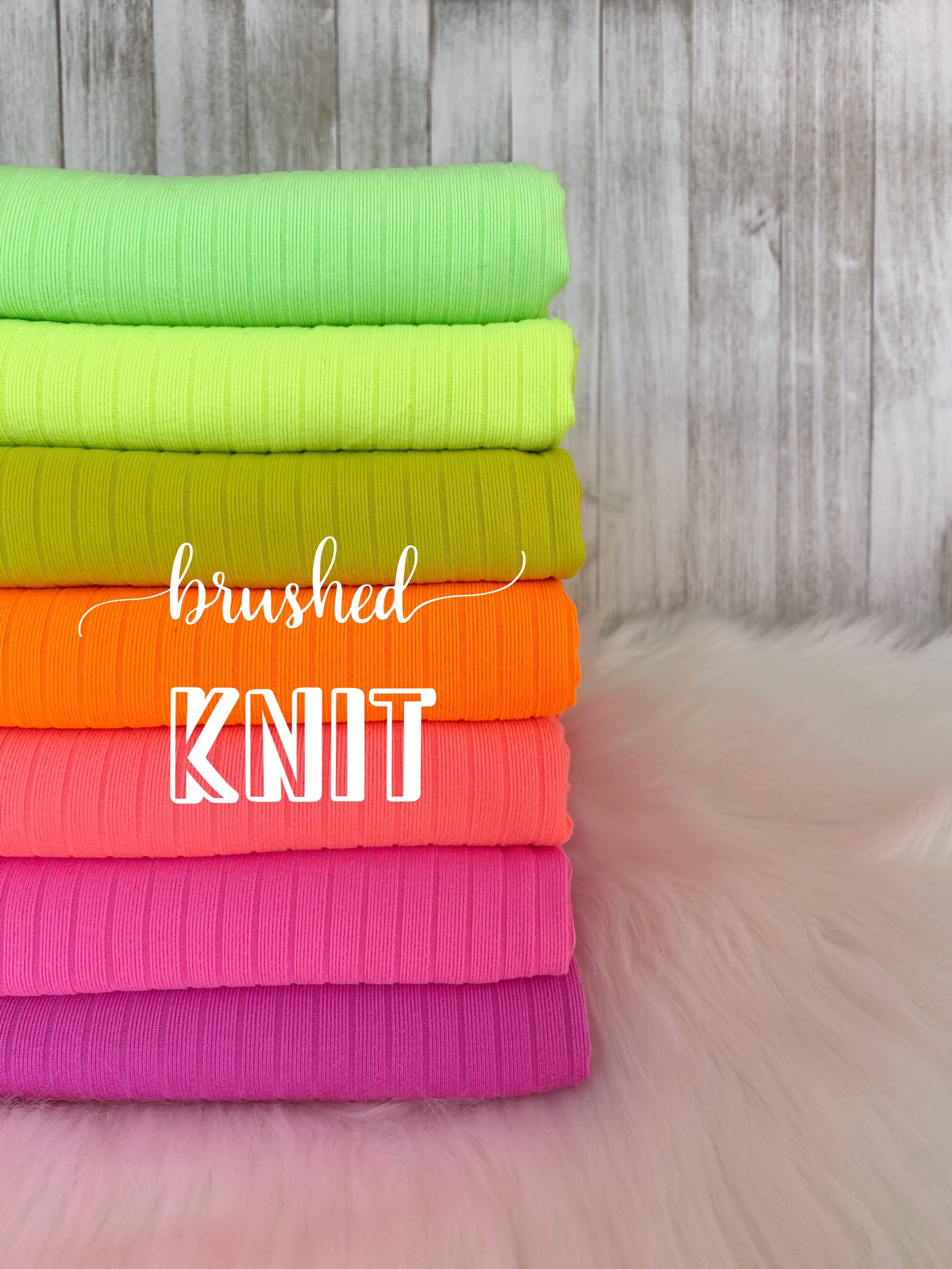 Rib Knit 8x2 BRUSHED KNIT Soft Fabric Fabric by the Yard - Etsy