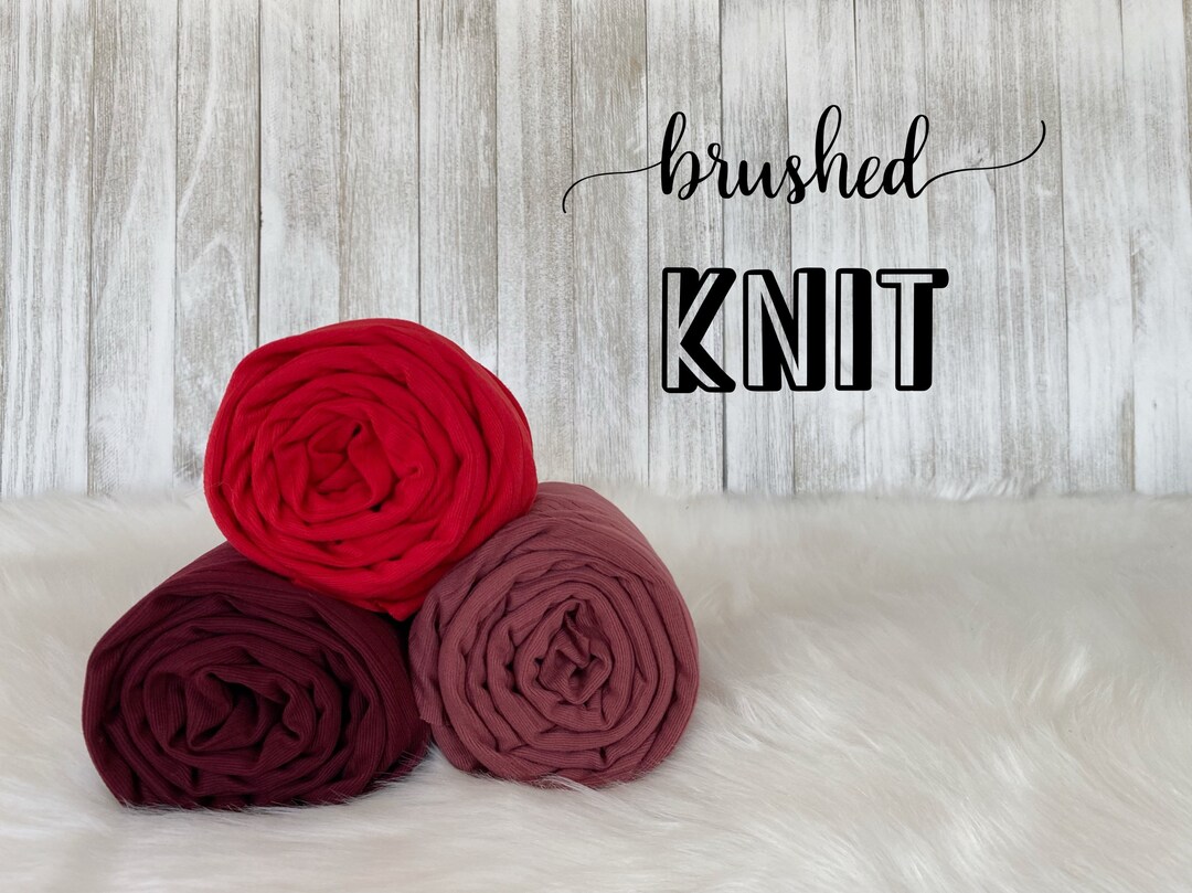 Rib Knit 8x2 BRUSHED KNIT Rib Knit | Soft Fabric | Fabric by the Yard ...