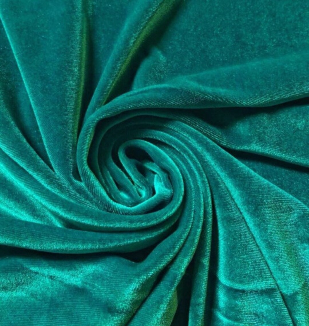 EMERALD VELVET | Stretch Velvet | Polyester Stretch Velvet | Fabric by ...
