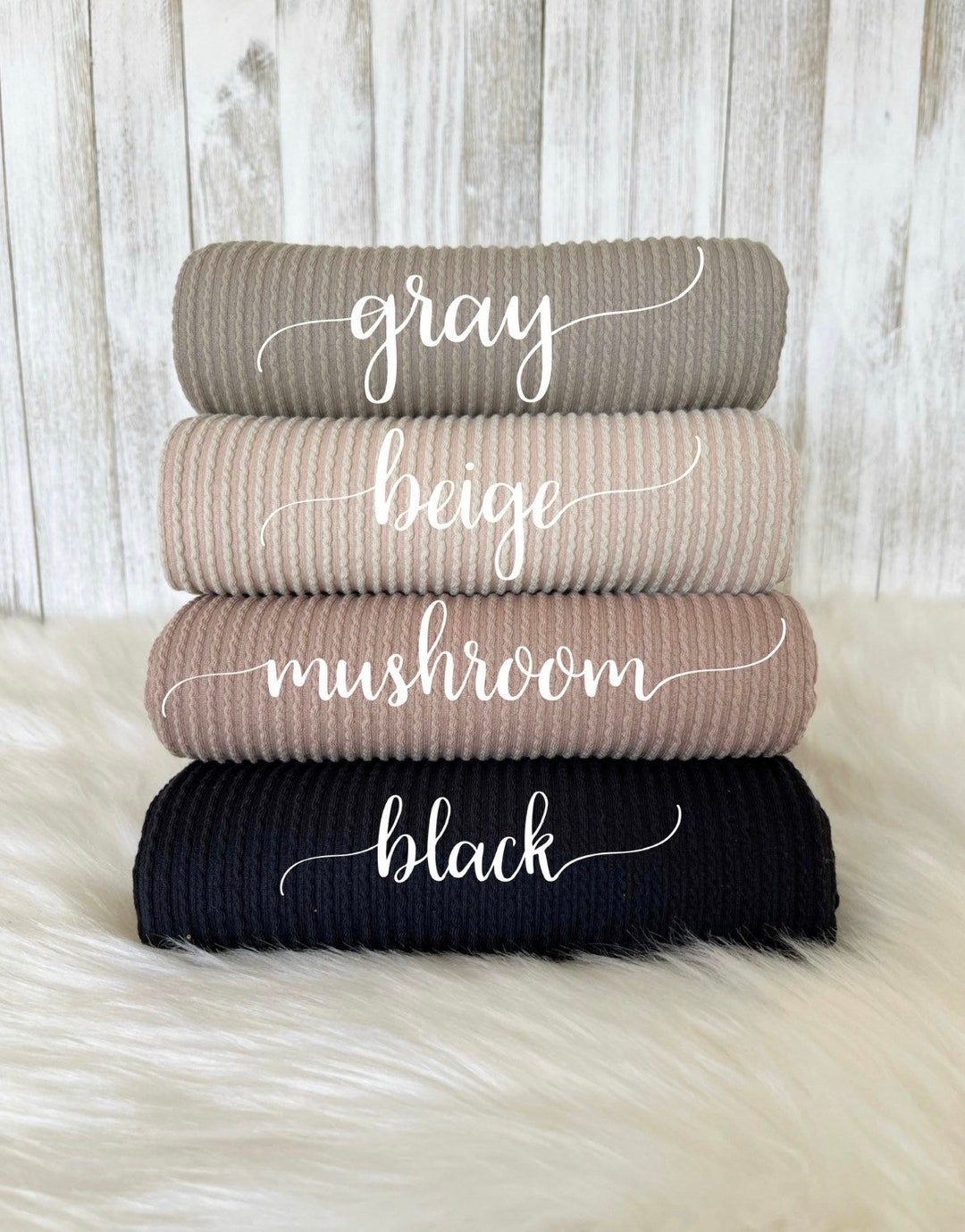 WAVED RIB KNIT | Rib Knit | Stretchy Fabric | Rib Fabric | Fabric by ...