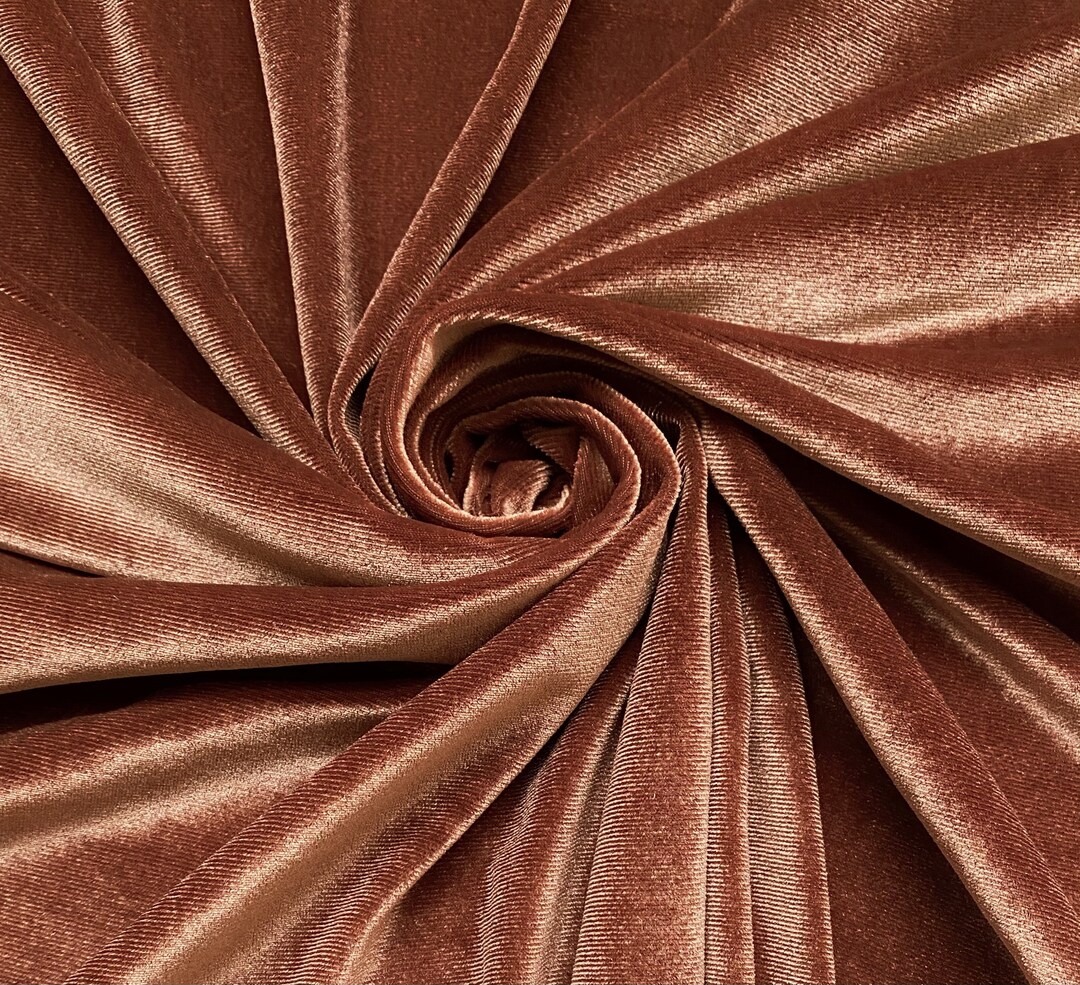 CARAMEL VELVET | Stretch Velvet | Polyester Stretch Velvet | Fabric by ...