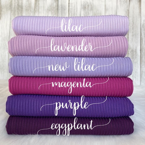 Rib Knit Fabric by the Yard Ribbed Jersey Stretchy Soft - Etsy