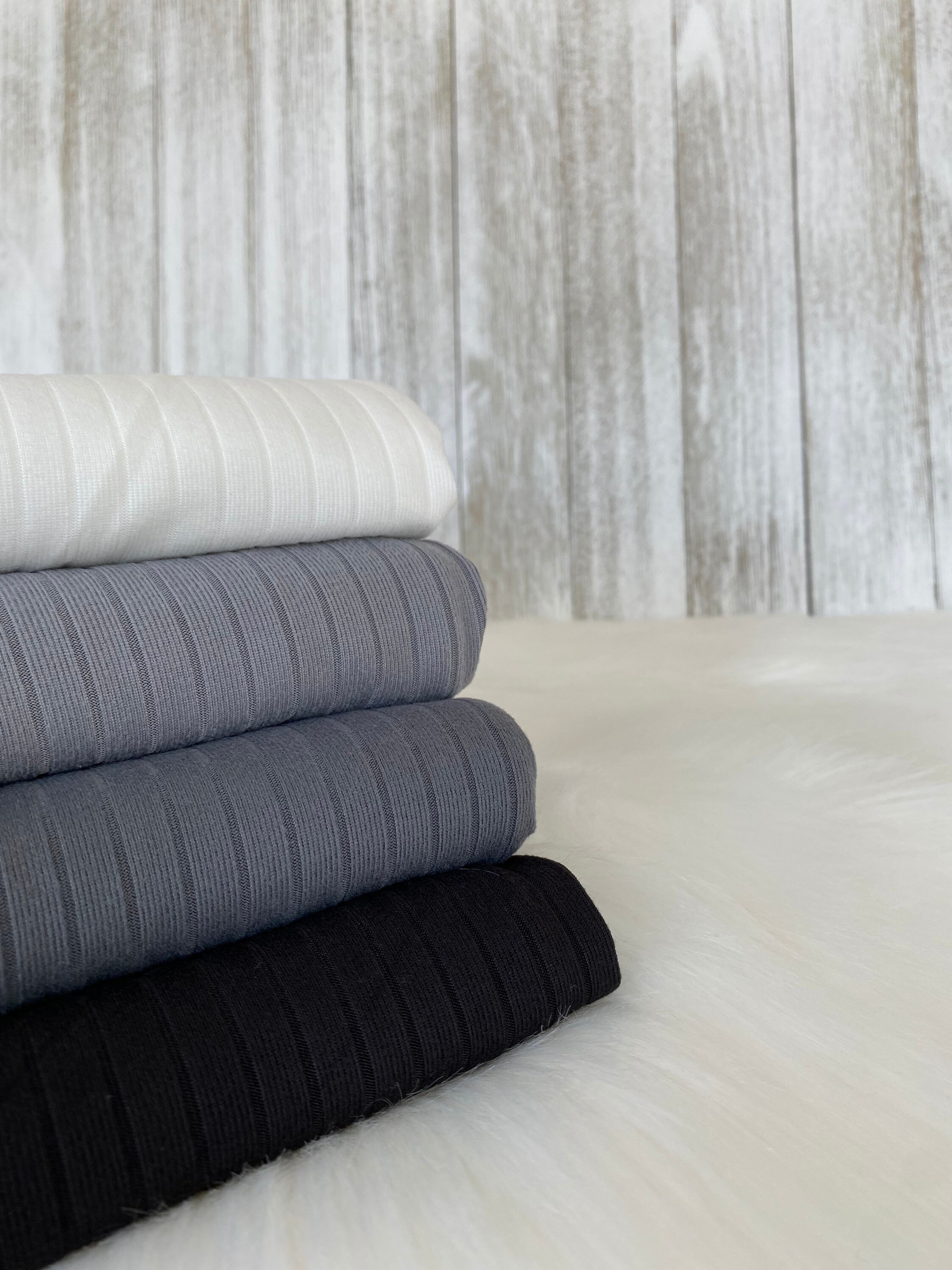 Rib Knit 8x2 BRUSHED KNIT Soft Fabric Fabric by the Yard | Etsy