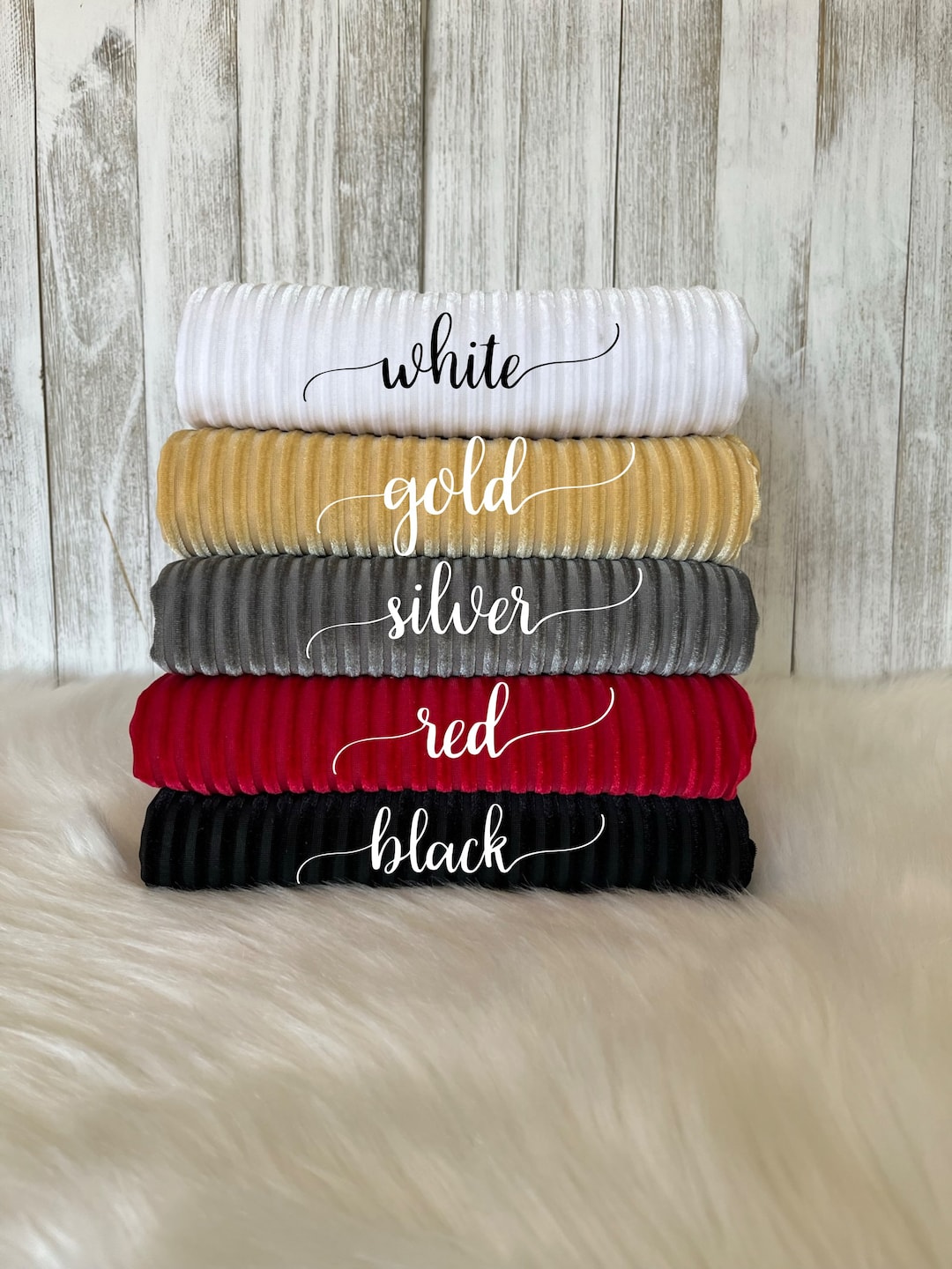 Ribbed Knit Velvet | Ribbed Velvet | Bows Fabric | Stretchy Fabric - Etsy