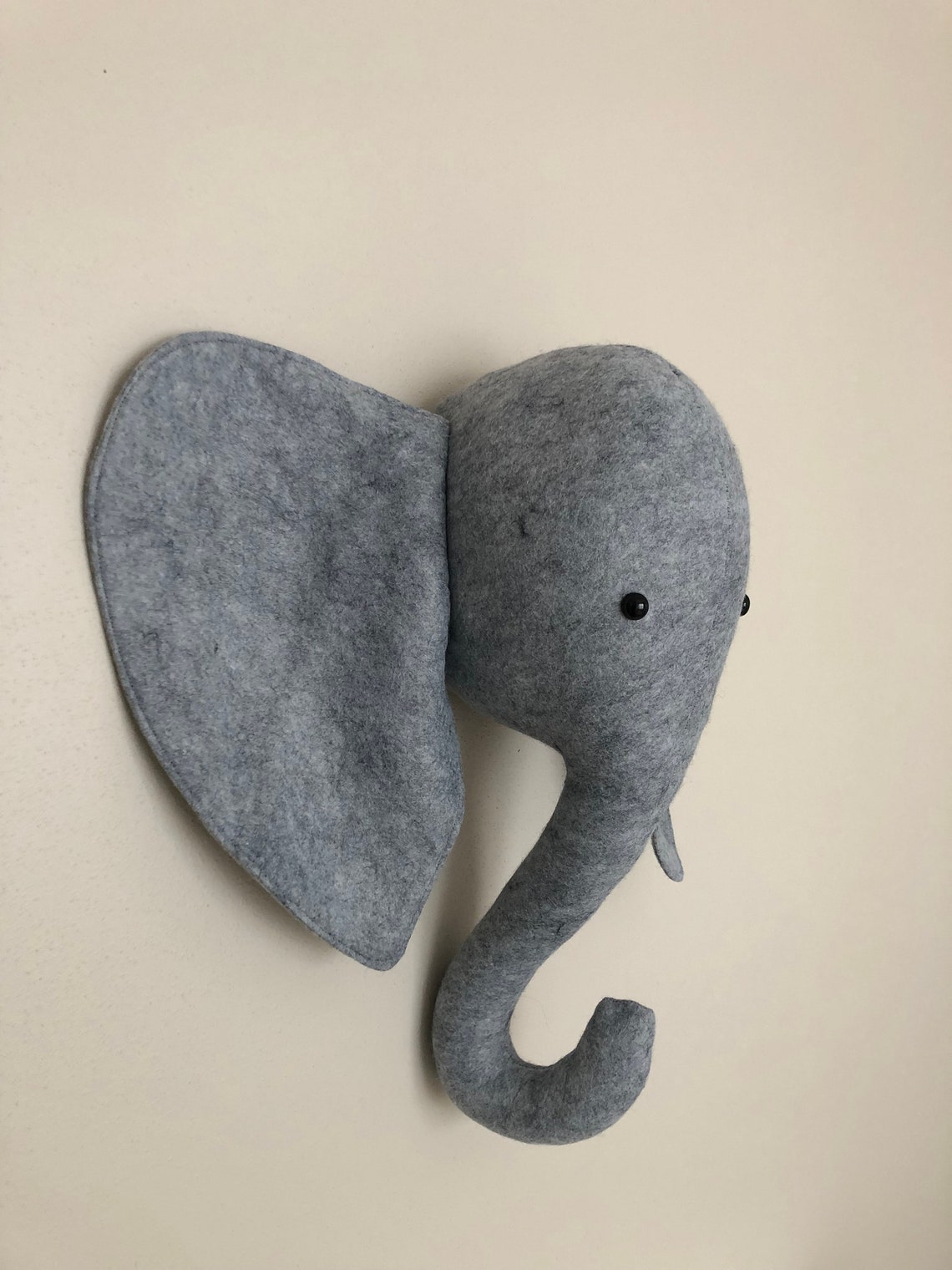 Large Faux Taxidermy Elephant Head/ Wall Mounted Animal Head/ - Etsy