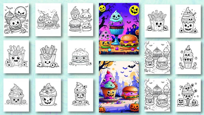 Kawaii Coloring Pages | 100 Pages | Cute Coloring Pages | for Kids and ...