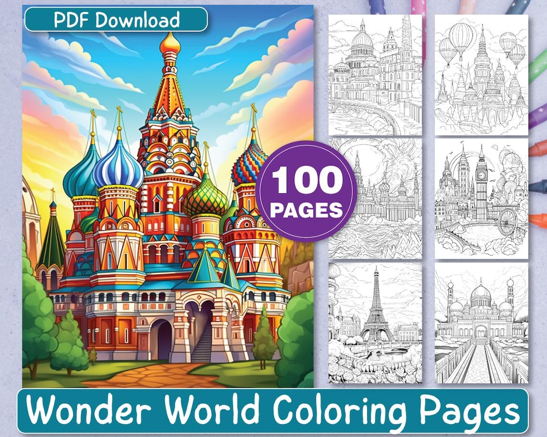 100 Wonder World Coloring Pages | Fantasy Coloring Book | Printable ...
