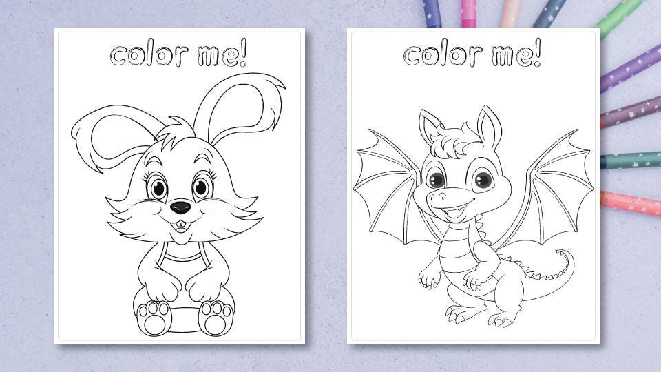 261 Coloring Pages for Kids, Color by Number, Coloring Book Coloring ...