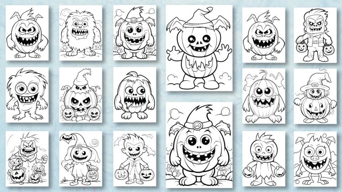 100 Halloween Printable Coloring Pages Kids Halloween Printable ...