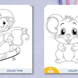 261 Coloring Pages for Kids, Color by Number, Coloring Book Coloring ...