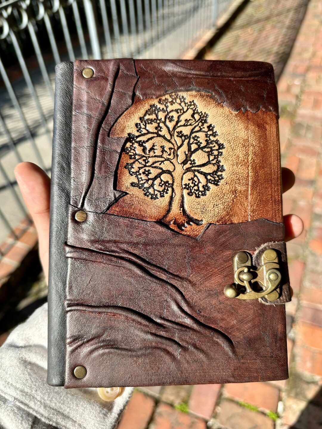 Handcrafted Tree Journal, Leather Notebook - Etsy