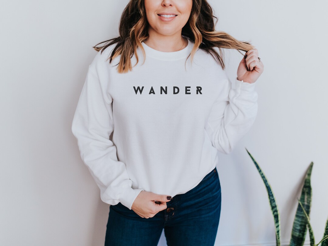 Wander Sweatshirt, Wander Woman, Boho Graphic T-shirt, Let's Wander ...