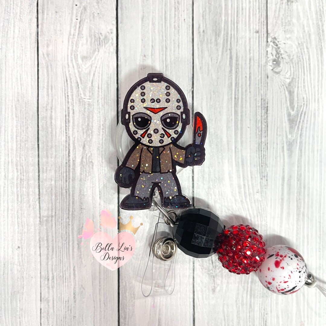 Horror Halloween Badge Reel, Halloween Badge Holder, Spooky Season ...