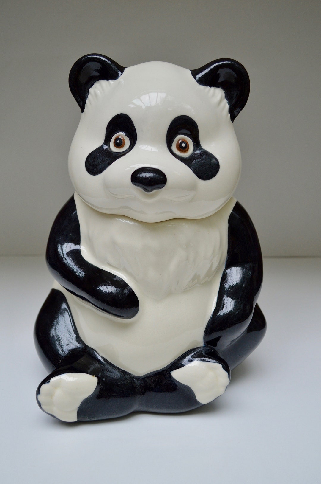 Metlox Panda Bear Cookie Jar, Vintage, Great Condition - Etsy