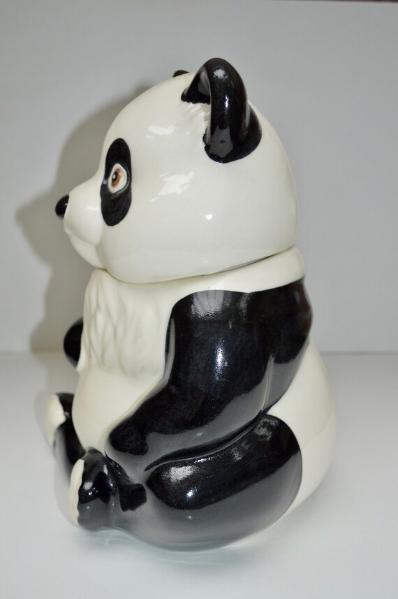 Kitchen & Dining Vintage Metlox Panda Bear Cookie Jar Kitchen Storage ...