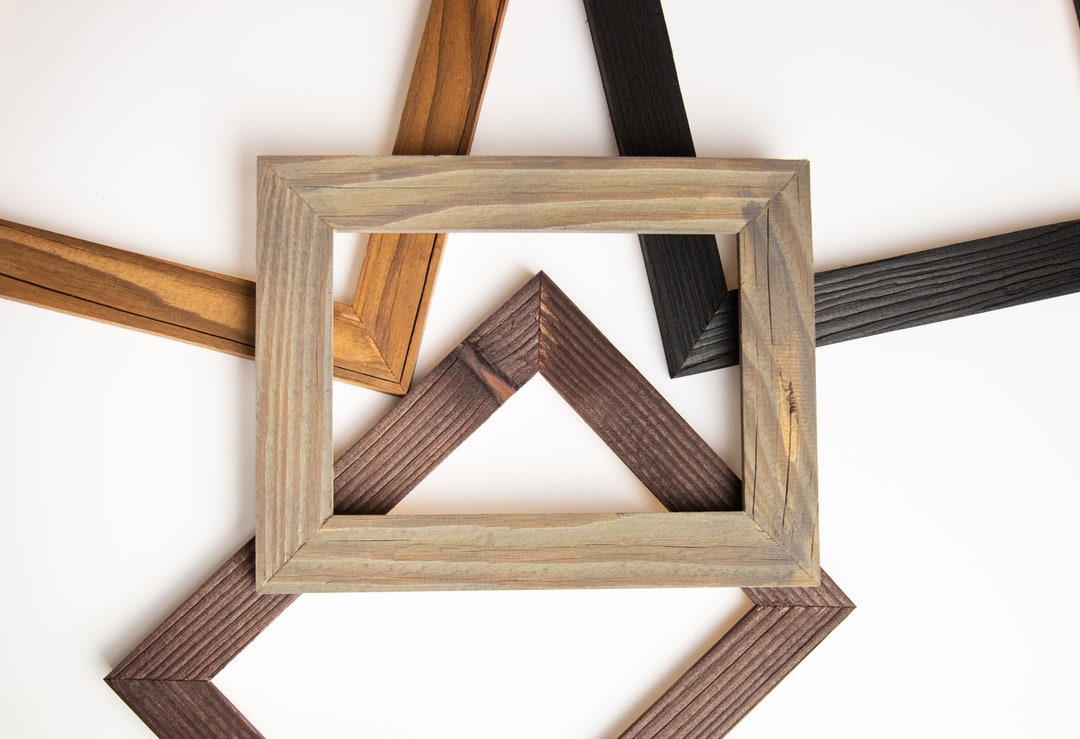 Rustic Natural Reclaimed Wood Picture Frame From Old Barns - Handmade ...