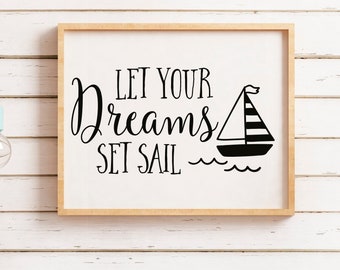 Let Your Dreams Set - Etsy