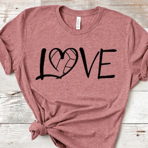 Volleyball Love SVG, Volleyball Love Shirt SVG, Volleyball Heart Shirt ...