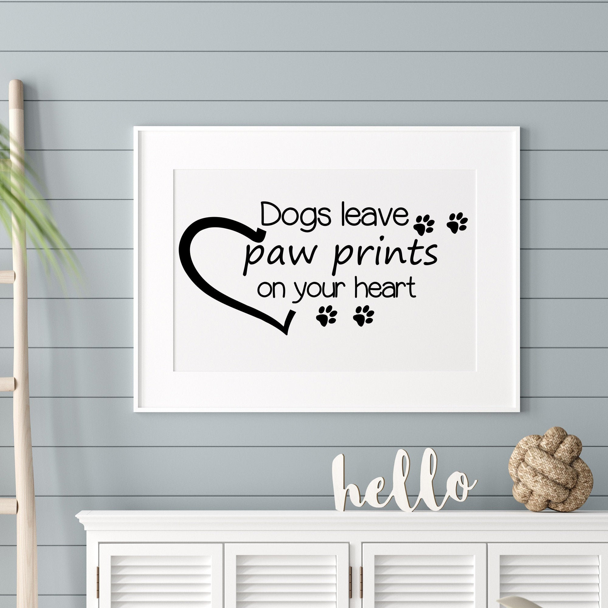 Dogs Leave Paw Prints On Your Heart Svg Files for Cricut Dog | Etsy